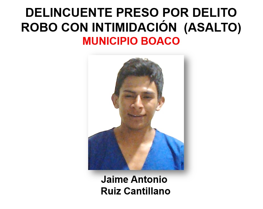 Media docenas de delincuentes son detenidos por la Policía en Boaco ...