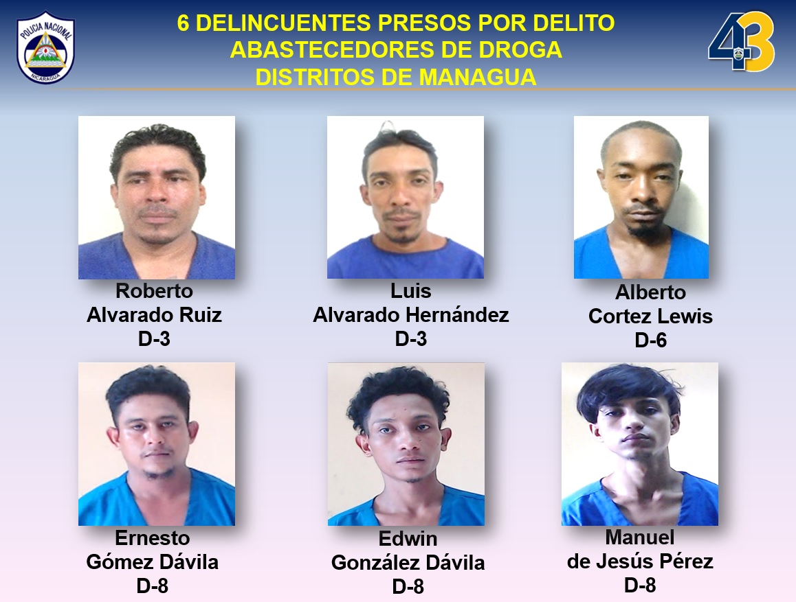 Arrestan a 45 delincuentes peligrosos en la última semana en Nicaragua ...